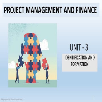 Unit 3 Project Environment - Project Identification and Formation | PPTX