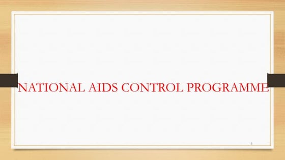 National AIDS Control Programme | PDF