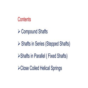 Mechanics of Materials - Springs - Unit 3 | PPT