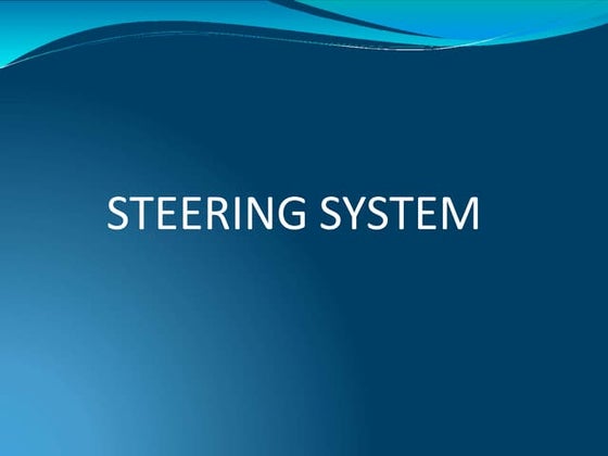 7 steering mechanisms | PPTX | Auto Technology | Automotive