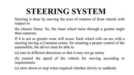 Unit 1 Front Axle & Steering System | PDF | Off-Road Vehicles | Auto ...