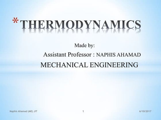 Second law of thermodynamics | PPTX | Physics | Science