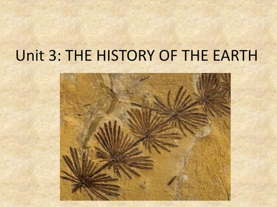 Earth History ppt | PPTX