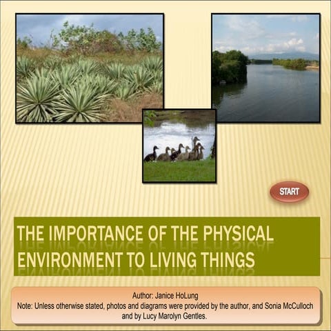Biology M1 The Importance of environment | PPT