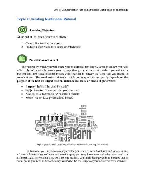 Unit 3 Topic 2 Creating Multimodal Material.pdf Unit 3 Topic 2 Creating Multimodal Material.pdf