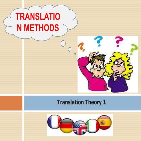 Unit 3 translation methods | PPT