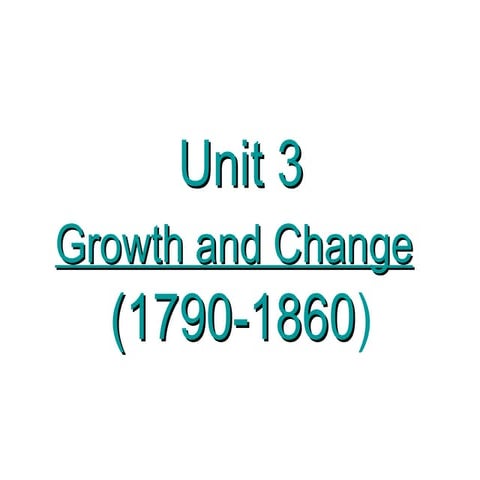 Unit 3 U S | PPT