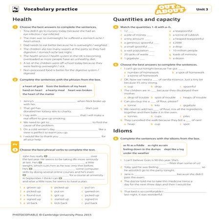 Unit 3 vocabulary practice | PDF