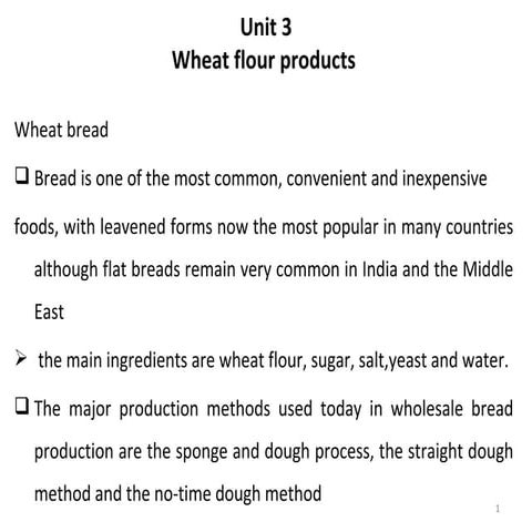 Bread manufacturing process | PPTX