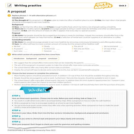 Unit 3 writing practice | PDF
