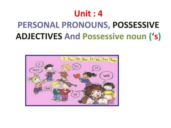 Possessive nouns presentation | PPTX
