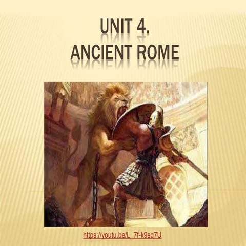 Unit 4. Ancient Rome | PPTX