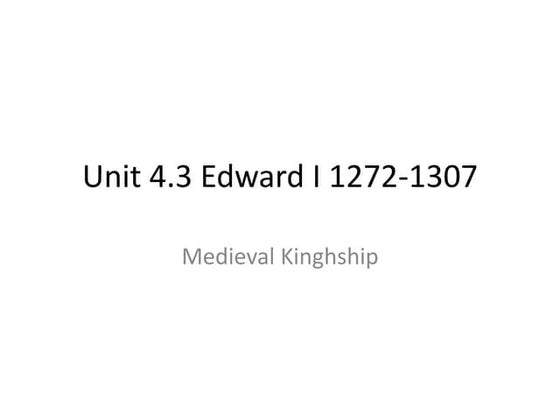 Edward I campaign poster | PPT