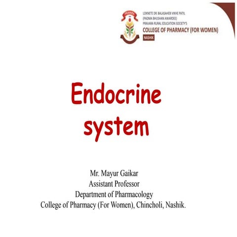 Endocrine System | PPT | Hormonal Disorders | Endocrine and Metabolic ...