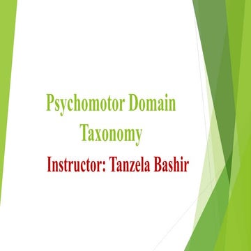 Unit 4. Psychomotor Domain Taxonomy.pptx