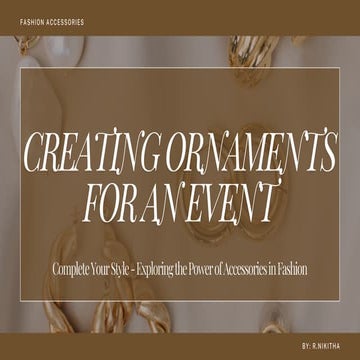 ornament making and its material used for.pdf