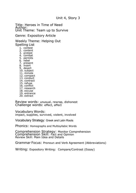 Unit 1 Story 4 Night of San Juan | PDF