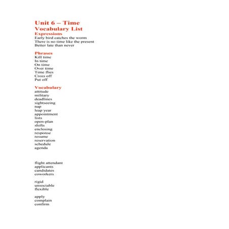 Unit 4 5-6 review vocabulary | PDF