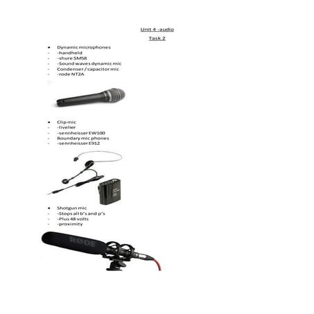 Working Principals of Microphones | PPTX