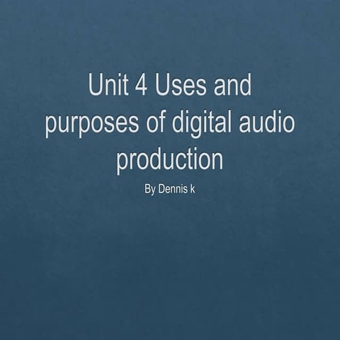 Unit 4 audio task1 | PPT