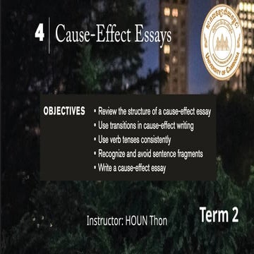 Comprehensive Guide to Writing Cause-Effect Essays: Structure, Topics ...