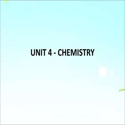 UNIT 4 - introduction to chemistry .ppt