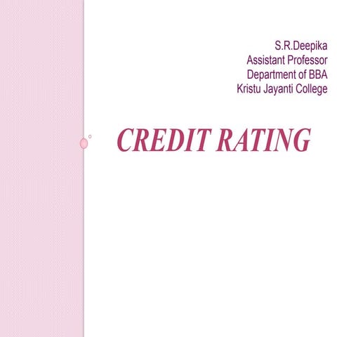 Unit 4 credit rating | PPTX