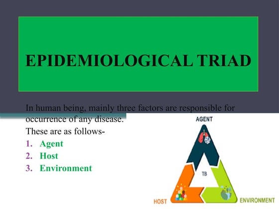 Epidemiology triad | PDF | Nutrition | Healthy Living