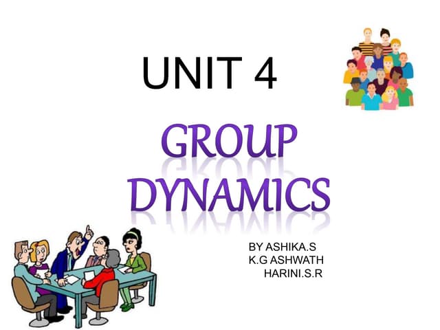 Human relations and group dynamics copy | PPT