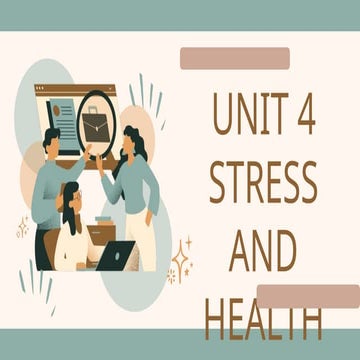 Stress management presentation unit 4 IP | PPTX