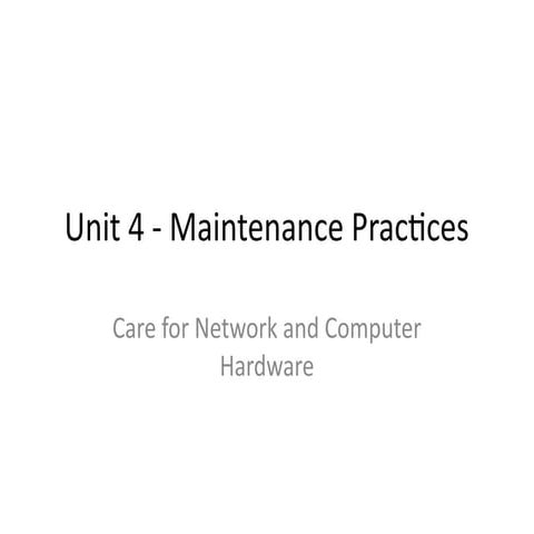 Unit 4 - Maintenance Practices (With Diagrams).pptx