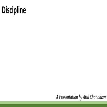Discipline | PDF