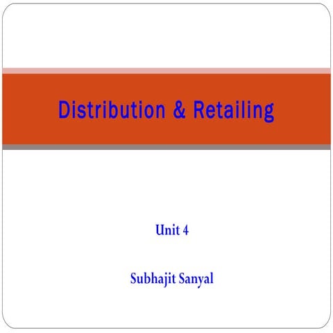 Unit4 retailing | PPT