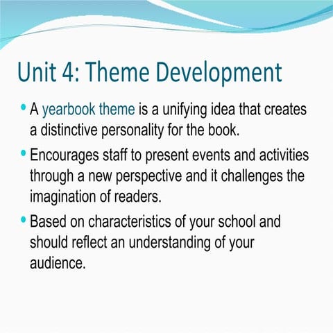 Unit 4 Theme Development | PPT