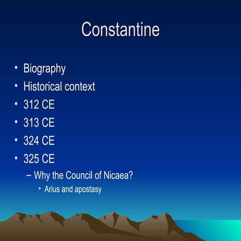 Constantine and conclusion slides | PPT