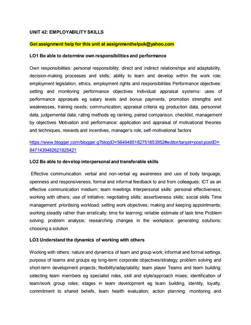 Assignment Prime Australia Sample on Employability Skills | PPT