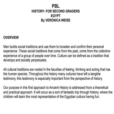 Unit 4, activity 2 project-based learning | PDF