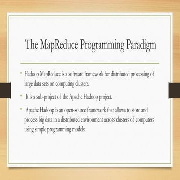 The Mapreduce Programming Paradigm In Cybersecurity Ppt