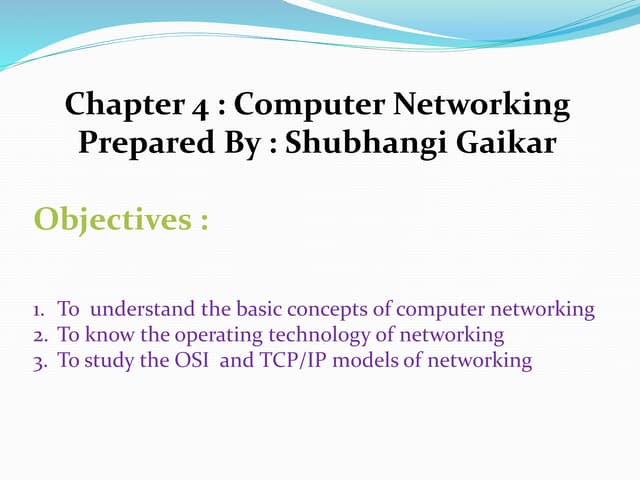 Unit 4 Computer Networking Powerpoint Presentation Pdf Computing 2560