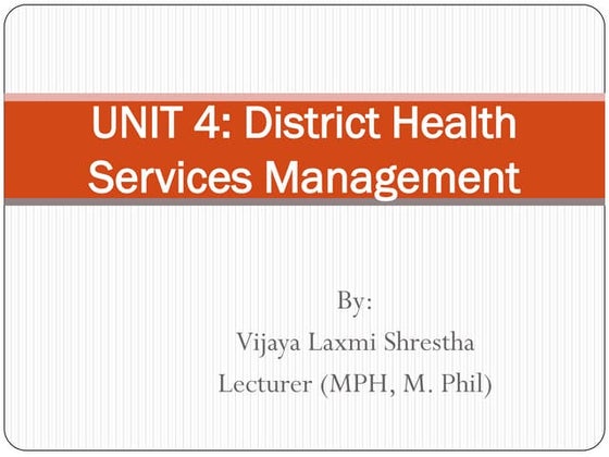 Health system in india at district level | PDF
