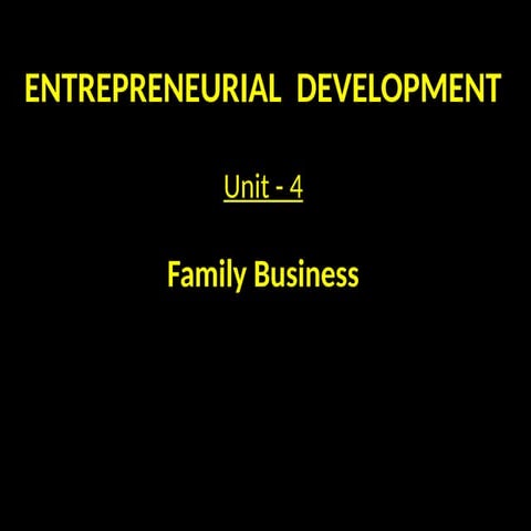 Unit 4 ENTREPRENEURIAL DEVELOPMENT-FAMILY BUSINESS.pptx