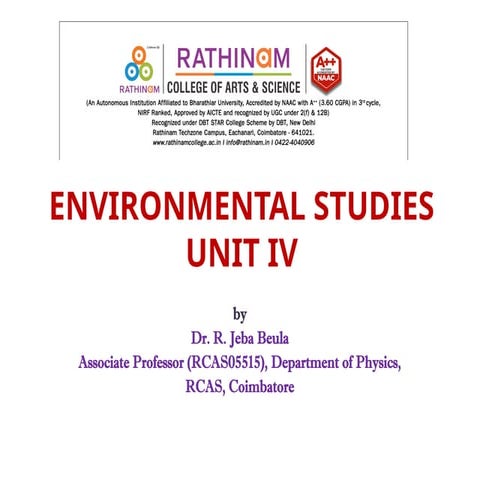 Unit 4 Environmental Pollution.pptxawawsasasas | PPTX