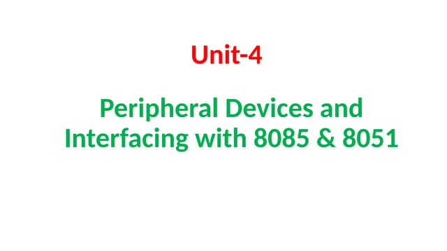 8051 Microcontroller ppt | PPTX
