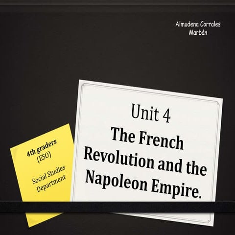 Unit 4 French Revolution and Napoleon Empire | PPTX | Economy ...