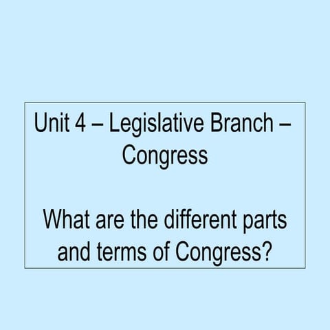 Congress & parliament | PPTX