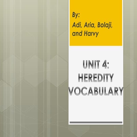 Introduction to heredity | PDF