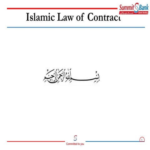 Unit 4 (islamic law of contract) | PPTX