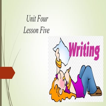 Unit 4 lesson 5 | PPTX
