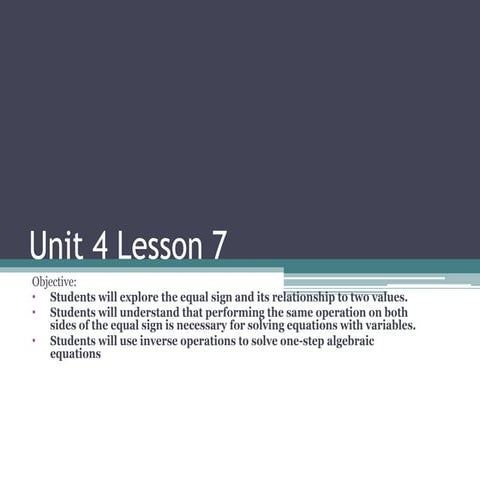 Unit 4 lesson 7 | PPT