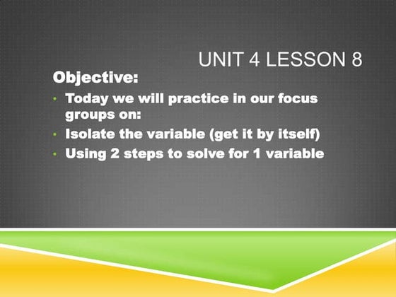 Unit 4 lesson 3 | PPTX | Educational Assessment | Education